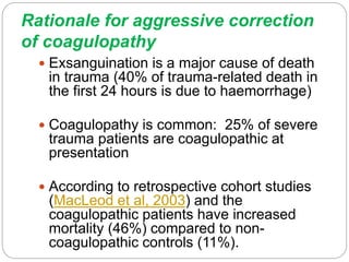 Haemostatic resuscitation | PPTX