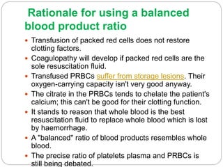 Haemostatic resuscitation | PPT