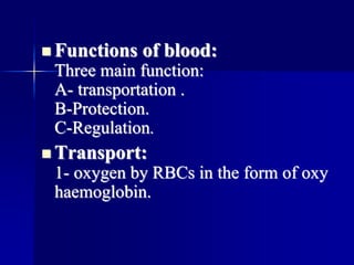 Haemotology Lecture 1 introduction .pptx