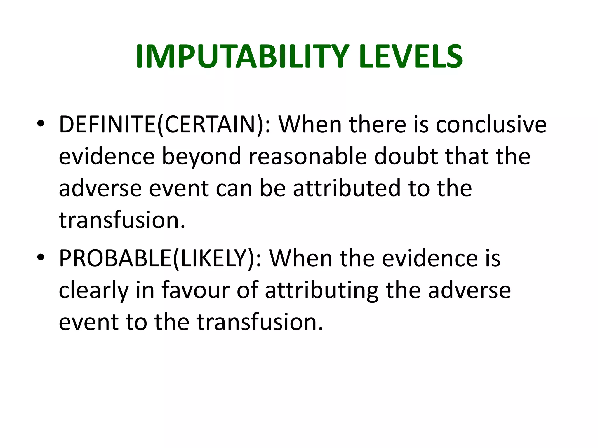 Haemovigilance | PPTX