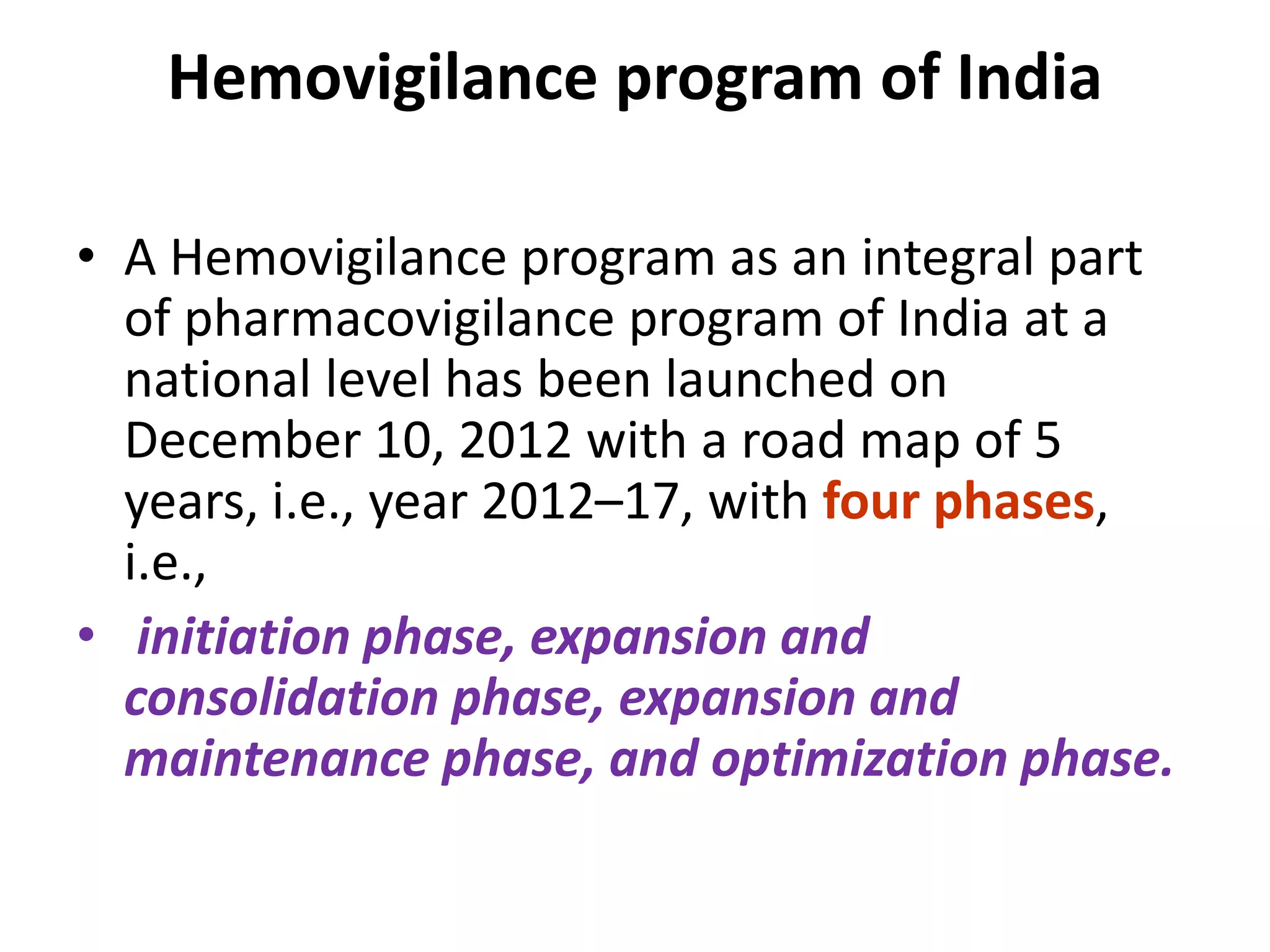 Haemovigilance | PPTX