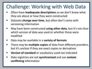 Dataset description using the W3C HCLS standard | PPTX | Databases ...
