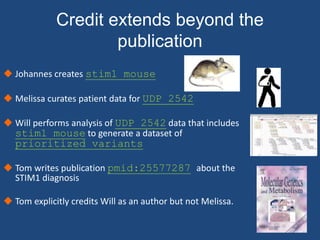 Credit where credit is due: acknowledging all types of contributions | PPT