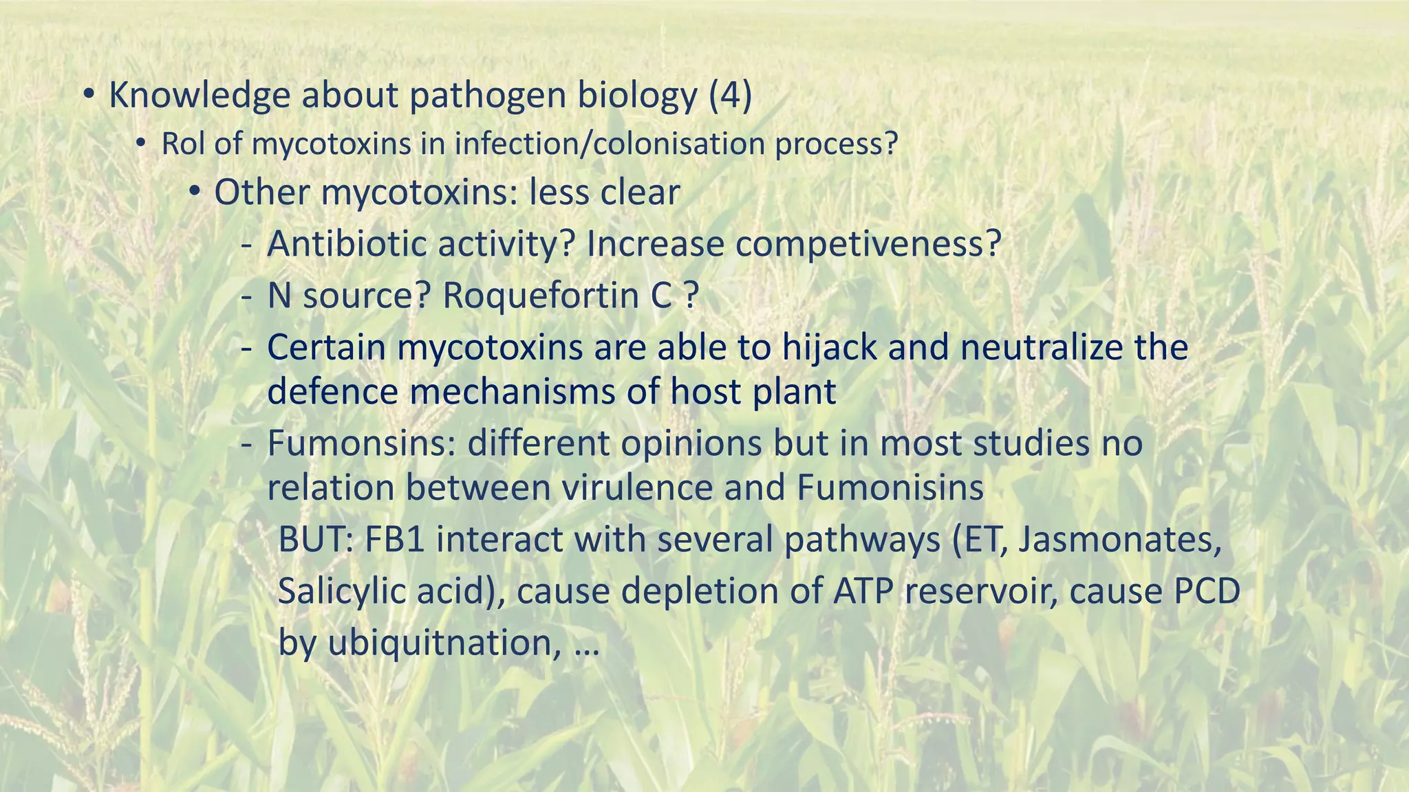 Toxigenic fungi and their associated mycotoxins: a threat for crop ...
