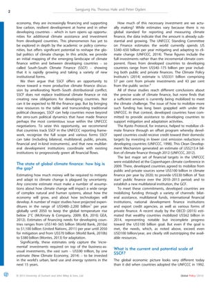 Climate Finance in and between Developing Countries: An Emerging ...