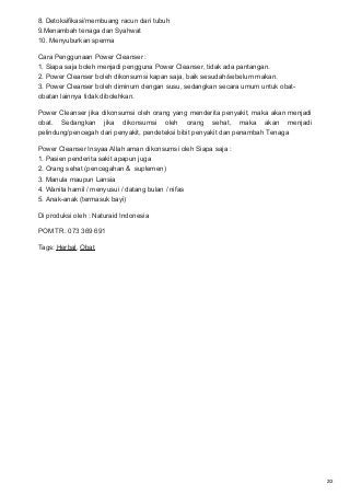 Hafaza.co.id kapsul power cleanser naturaid 50 kapsul
