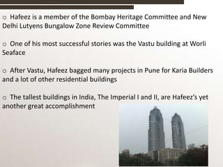 Hafeez Contractor An Indian Architect | PPTX