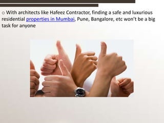 Hafeez Contractor An Indian Architect | PPTX