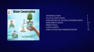 NSS_Report water conservations tools and techniques | PPTX