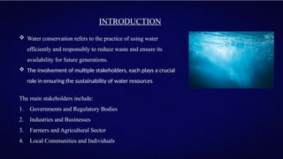 NSS_Report water conservations tools and techniques | PPTX