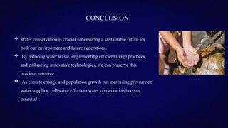 NSS_Report water conservations tools and techniques | PPTX