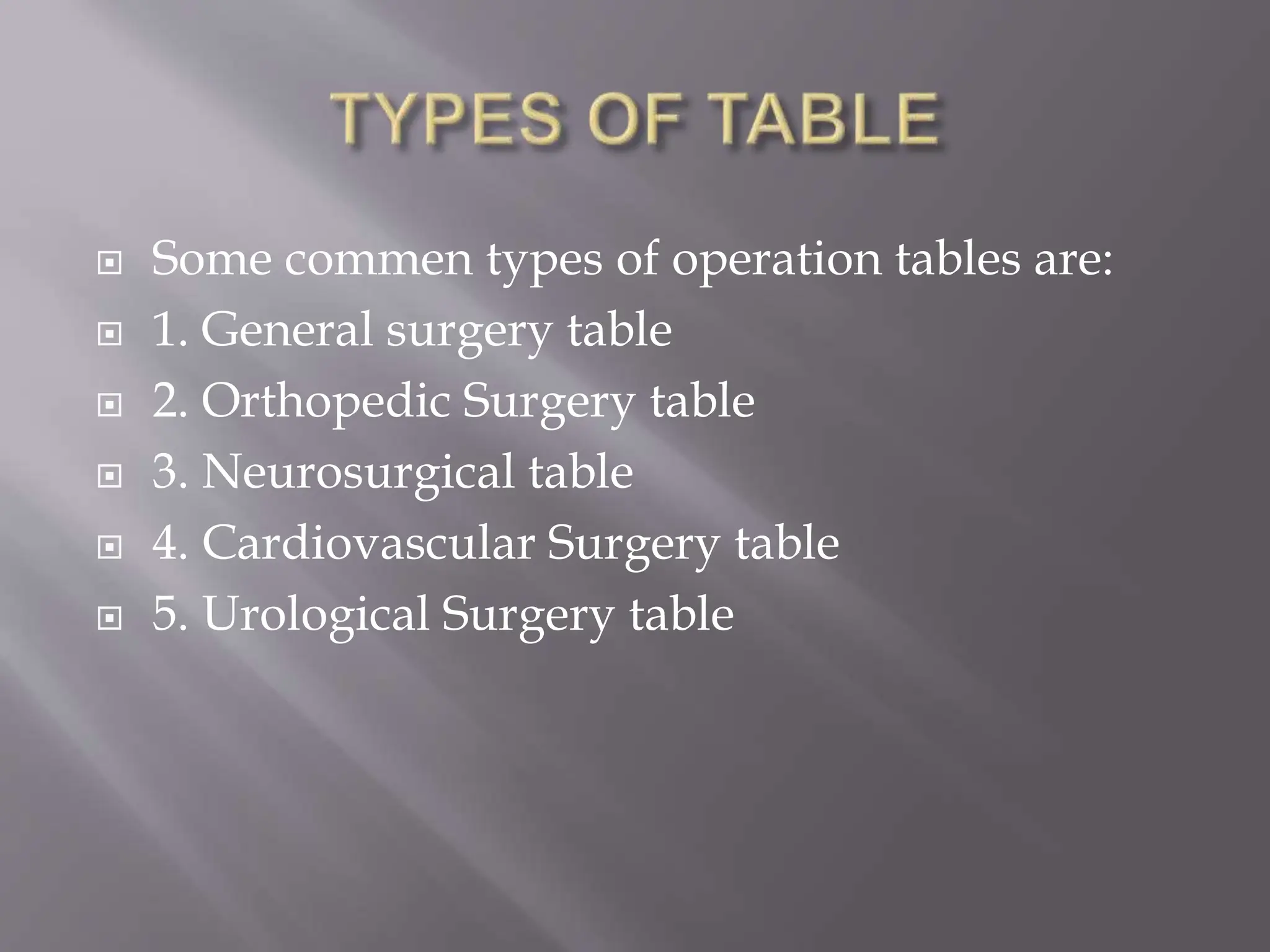 Operation theater table.pptx| OPERATION THETER TABLE | PPTX