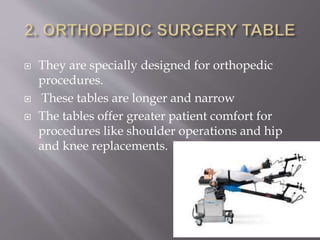 Operation theater table.pptx| OPERATION THETER TABLE | PPTX
