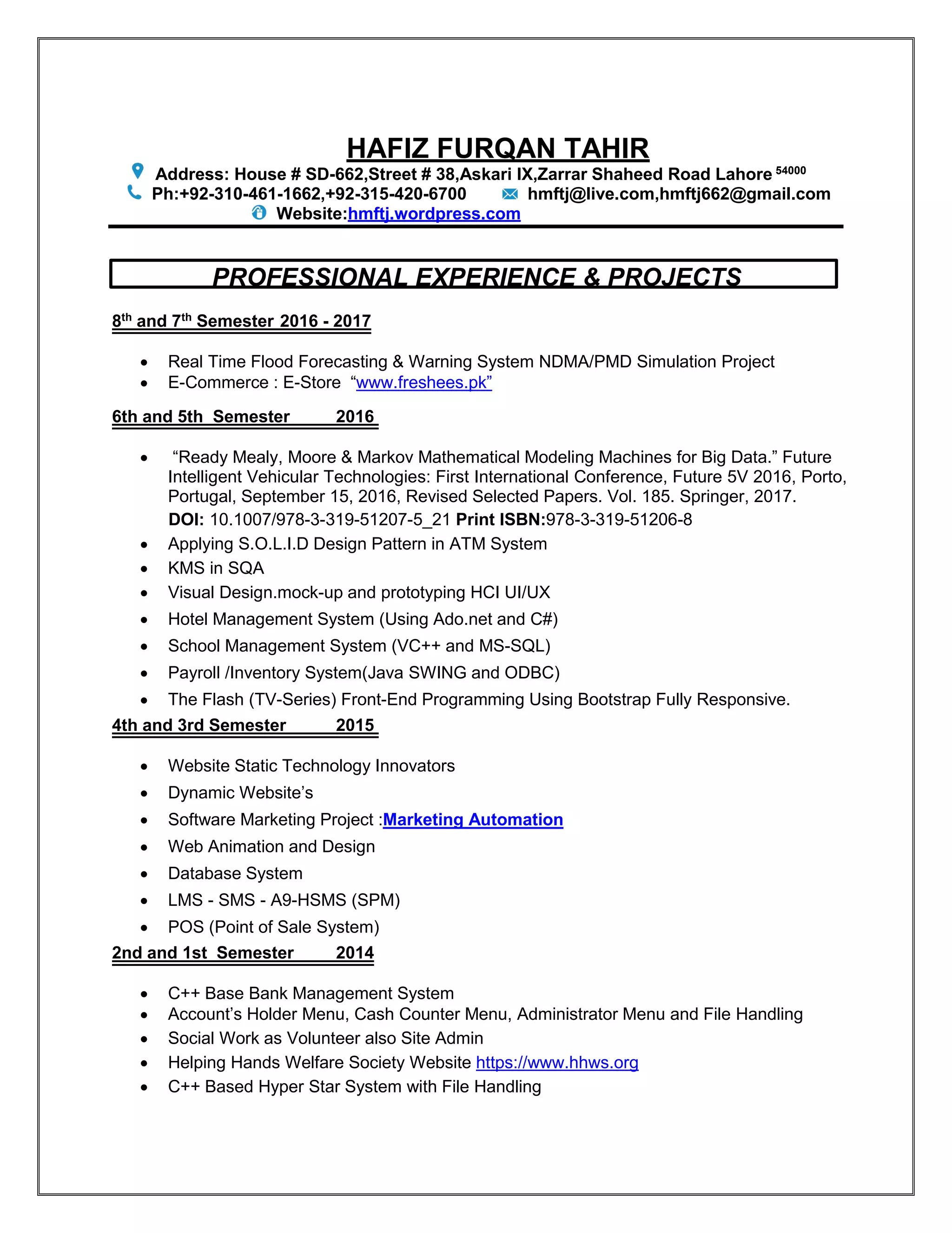 hmftj-curriculum vitae-resume | PDF