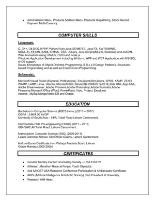 hmftj-curriculum vitae-resume | PDF