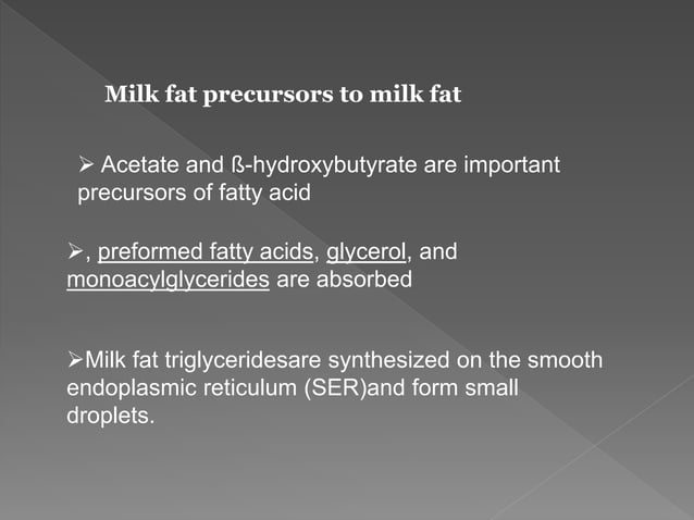 Mammary system, Milk Synthesis, Milk Let-down & Milking | PPTX ...