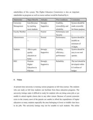 online education system project report | DOC