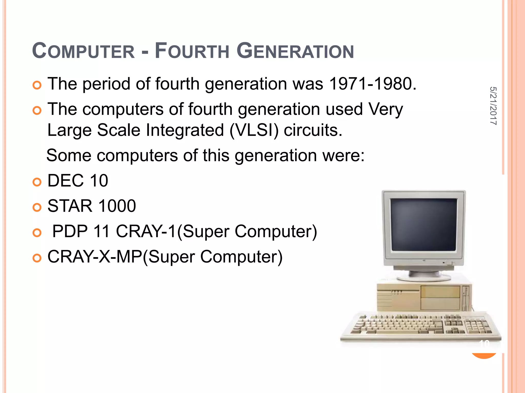 GENERATIONS OF COMPUTER | PPTX