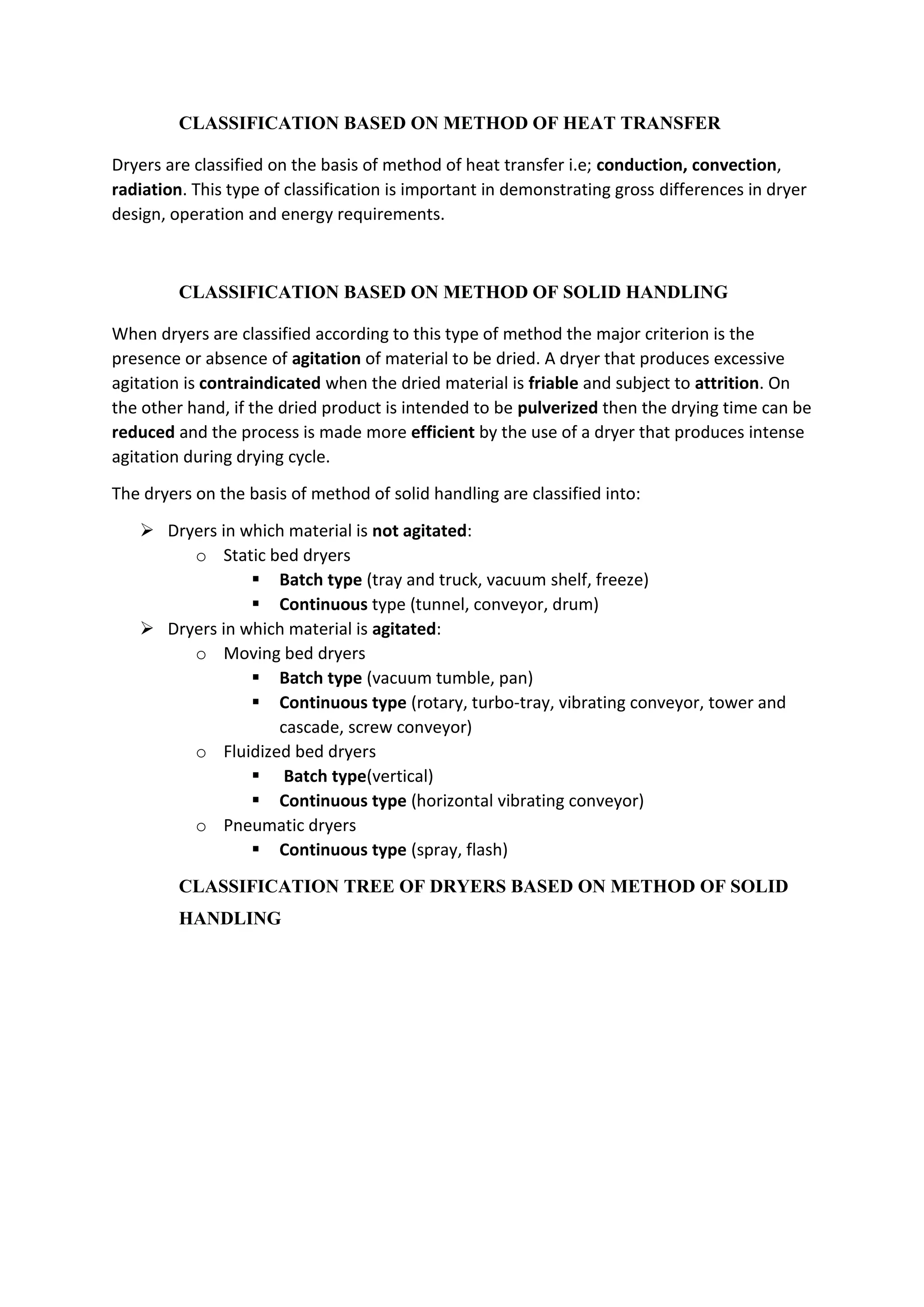 Dryers and Freeze Drying. | DOCX