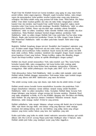 Hafsah binti umar bin khathab | PDF