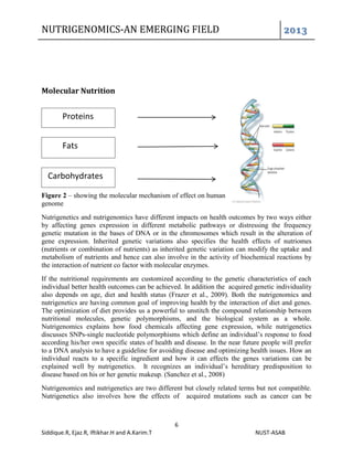 Nutrigenomics | PDF