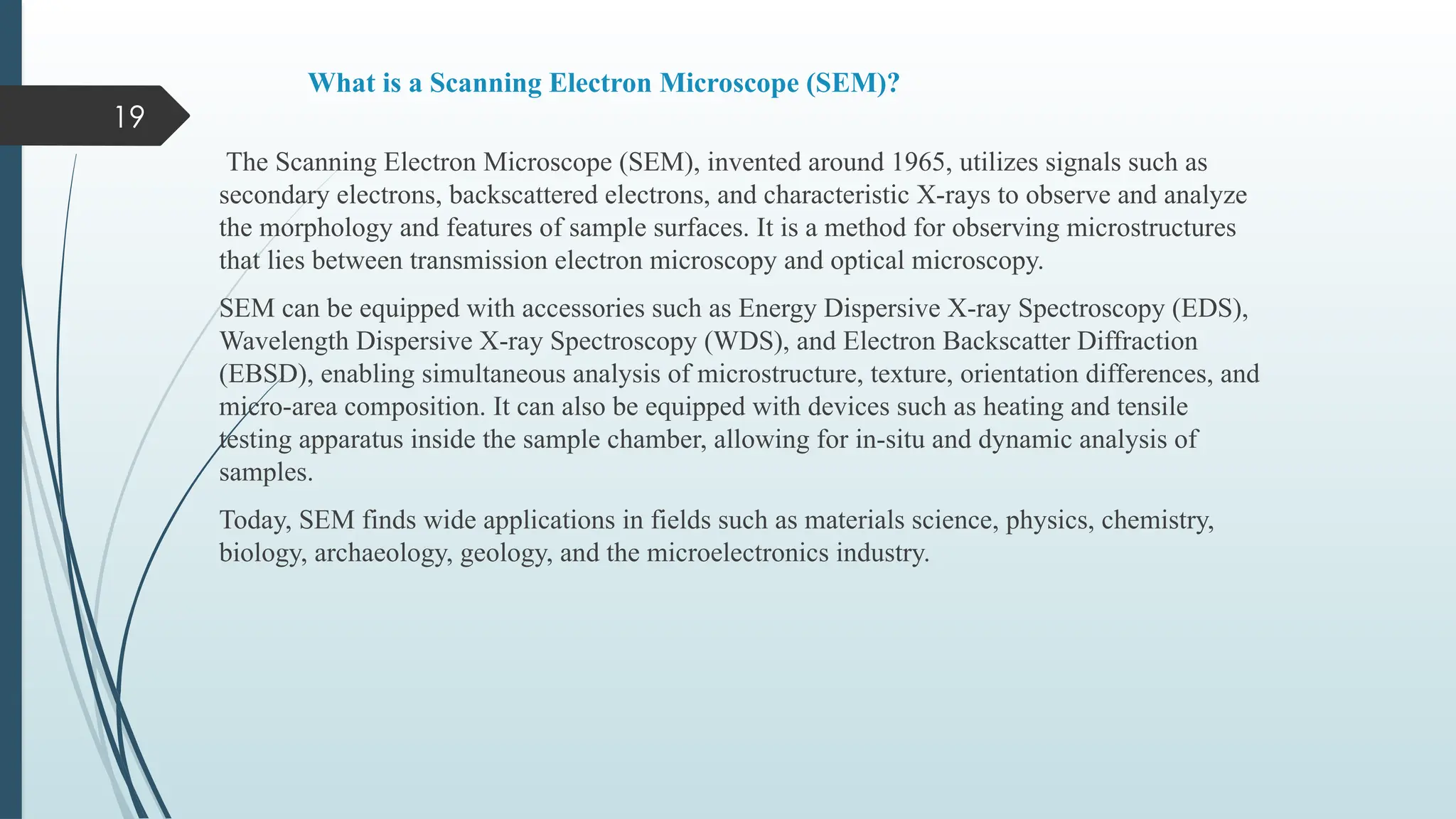 X-ray diffraction and scanning electron microscopy. | PPTX