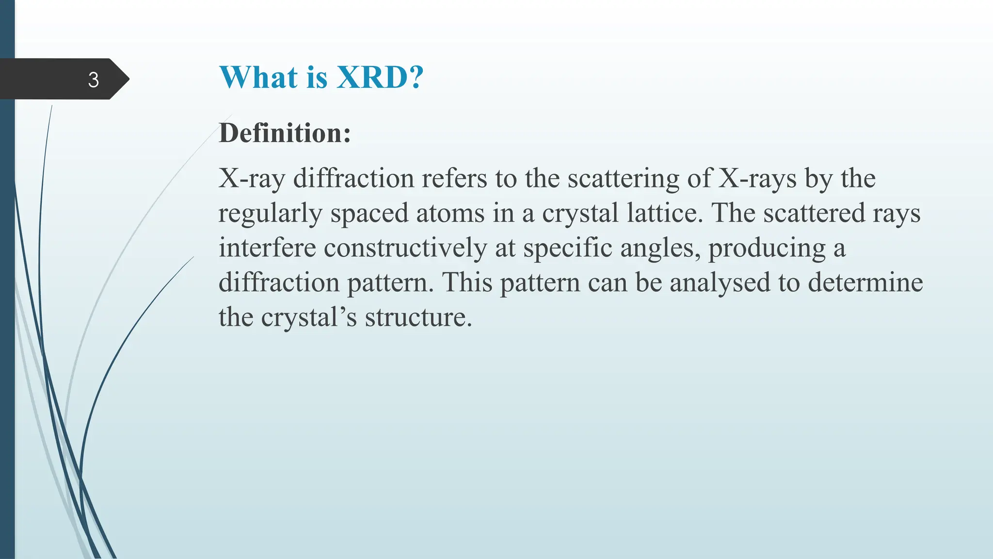 X-ray diffraction and scanning electron microscopy. | PPTX