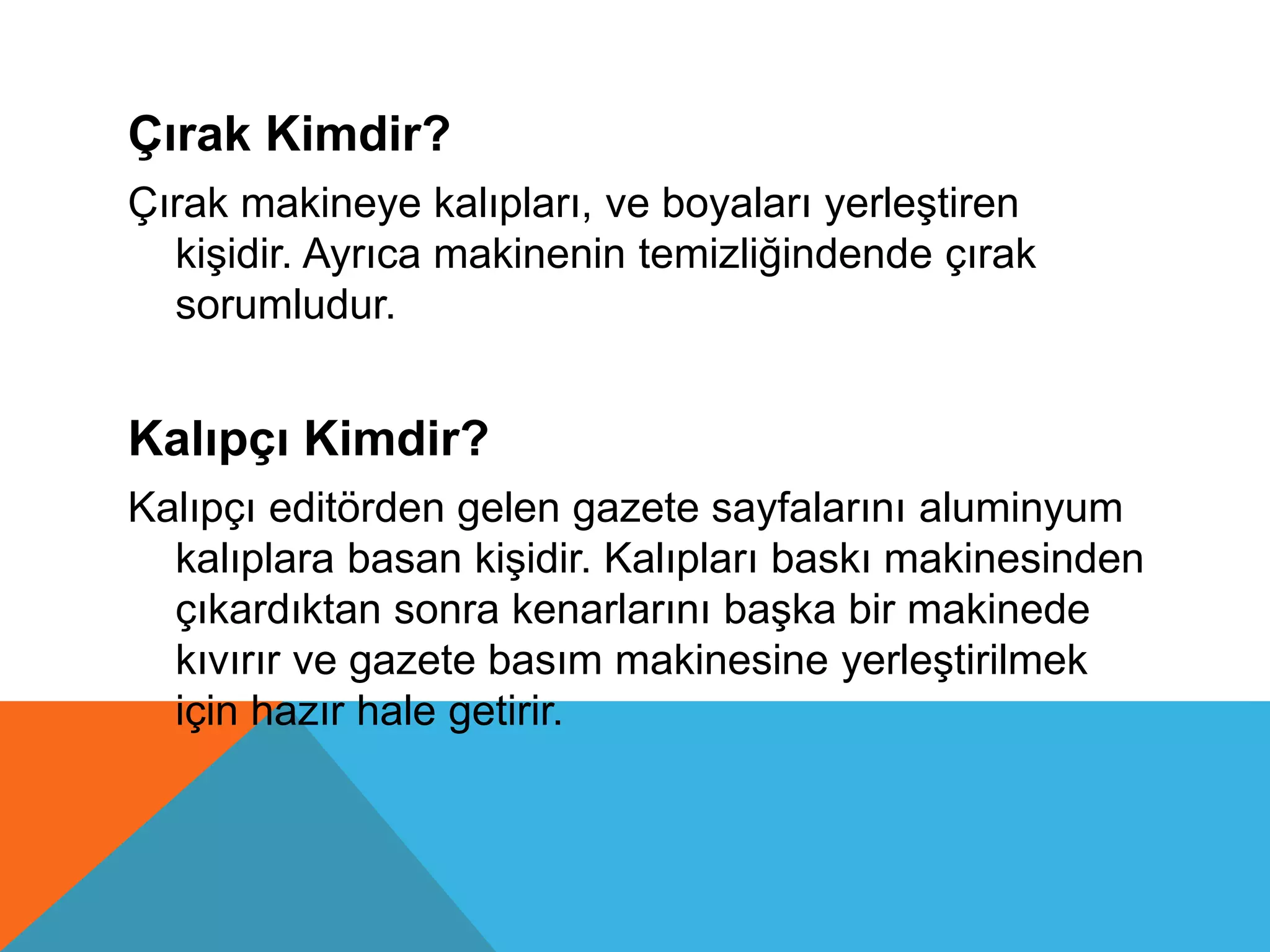 Gazete Anlatımı Hafta 2 | PPT