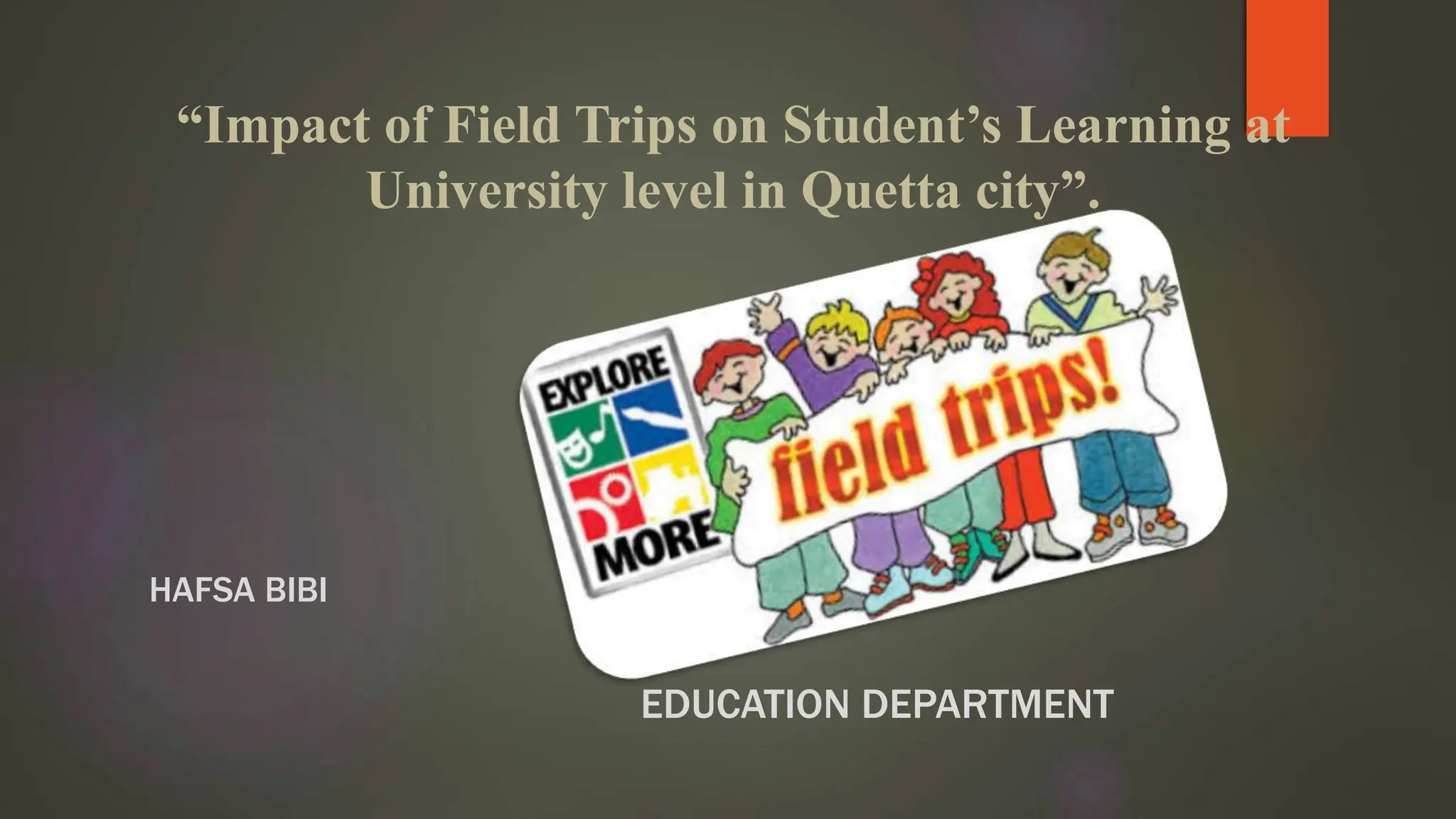 Hafsa Bibi Presentation for M.Phil Education | PPT