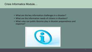 Strengthening Community Engagement and Resilience Efforts in Climate Change: Public Program ...