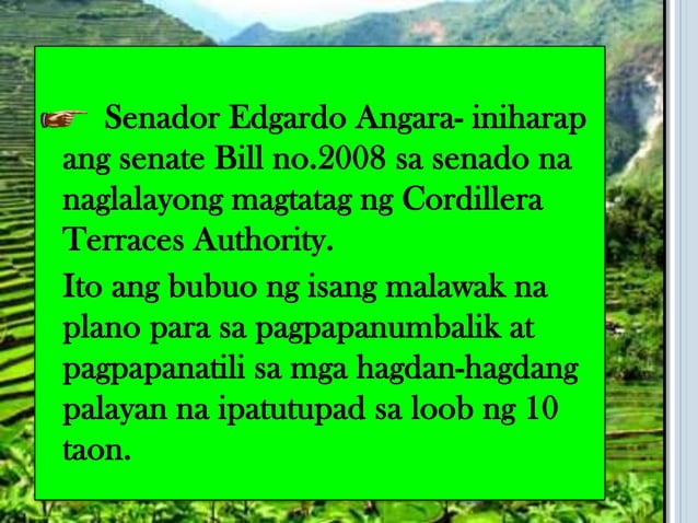 Hagdang hagdang palayan | PPTX