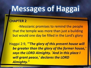 Haggai The Prophet