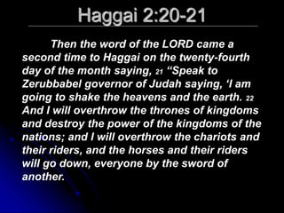 The Book of Haggai | PPT