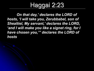 The Book of Haggai | PPT