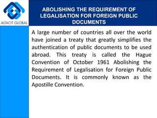 Hague apostille convention | PPT