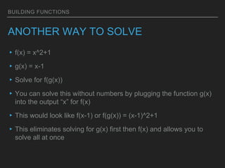 Building Functions | PPT
