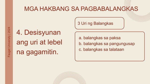 Hahatiin ang klase sa anim pangkat at ang bawat pangkat ay isasayos ang ...