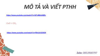 Hóa học 9 - Bài 2 - Một số oxit quan trọng | PPT