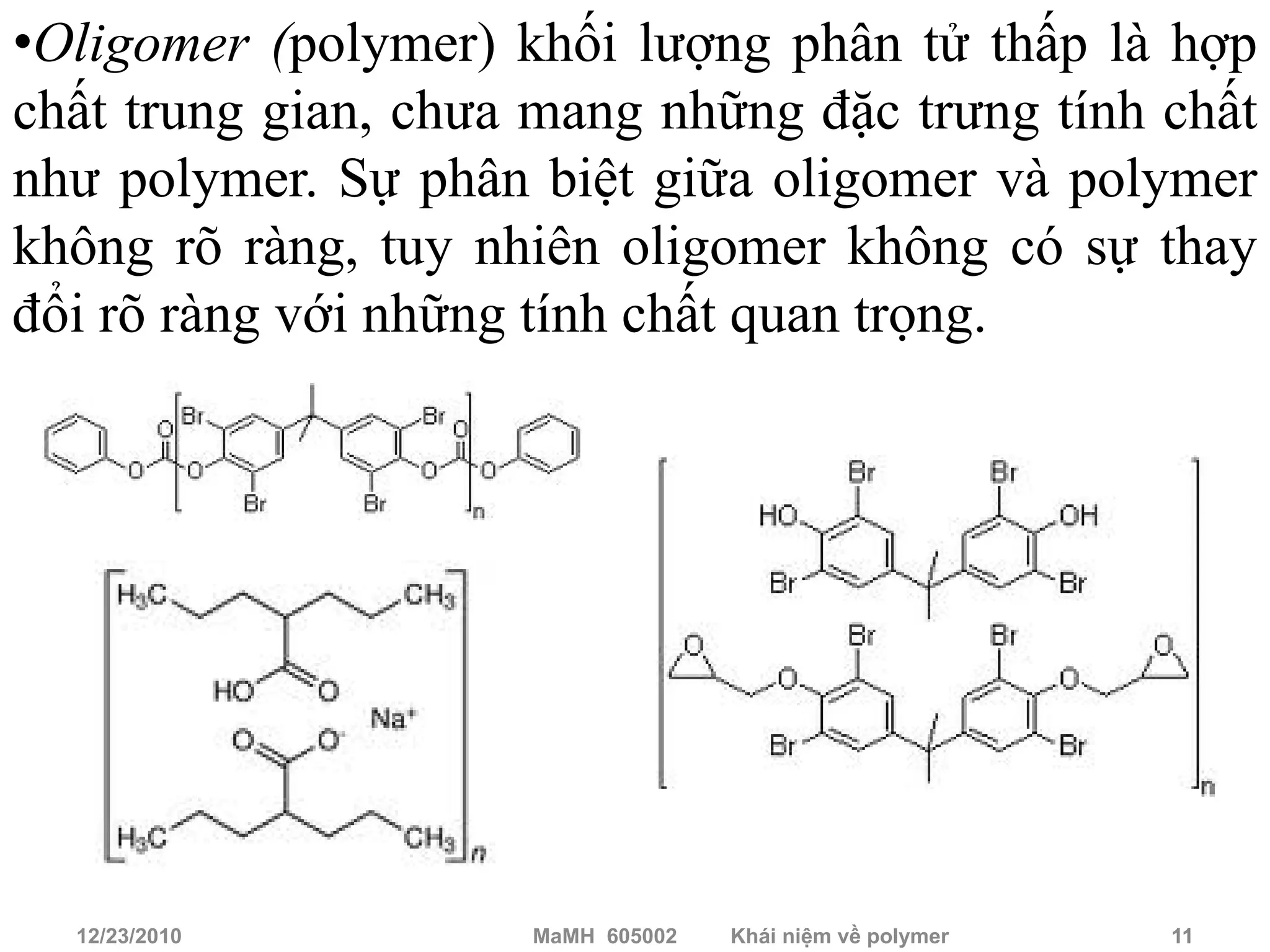 Hóa học hóa lý polymer (ts. nguyễn quang khuyến) chương 1 481724 | PDF