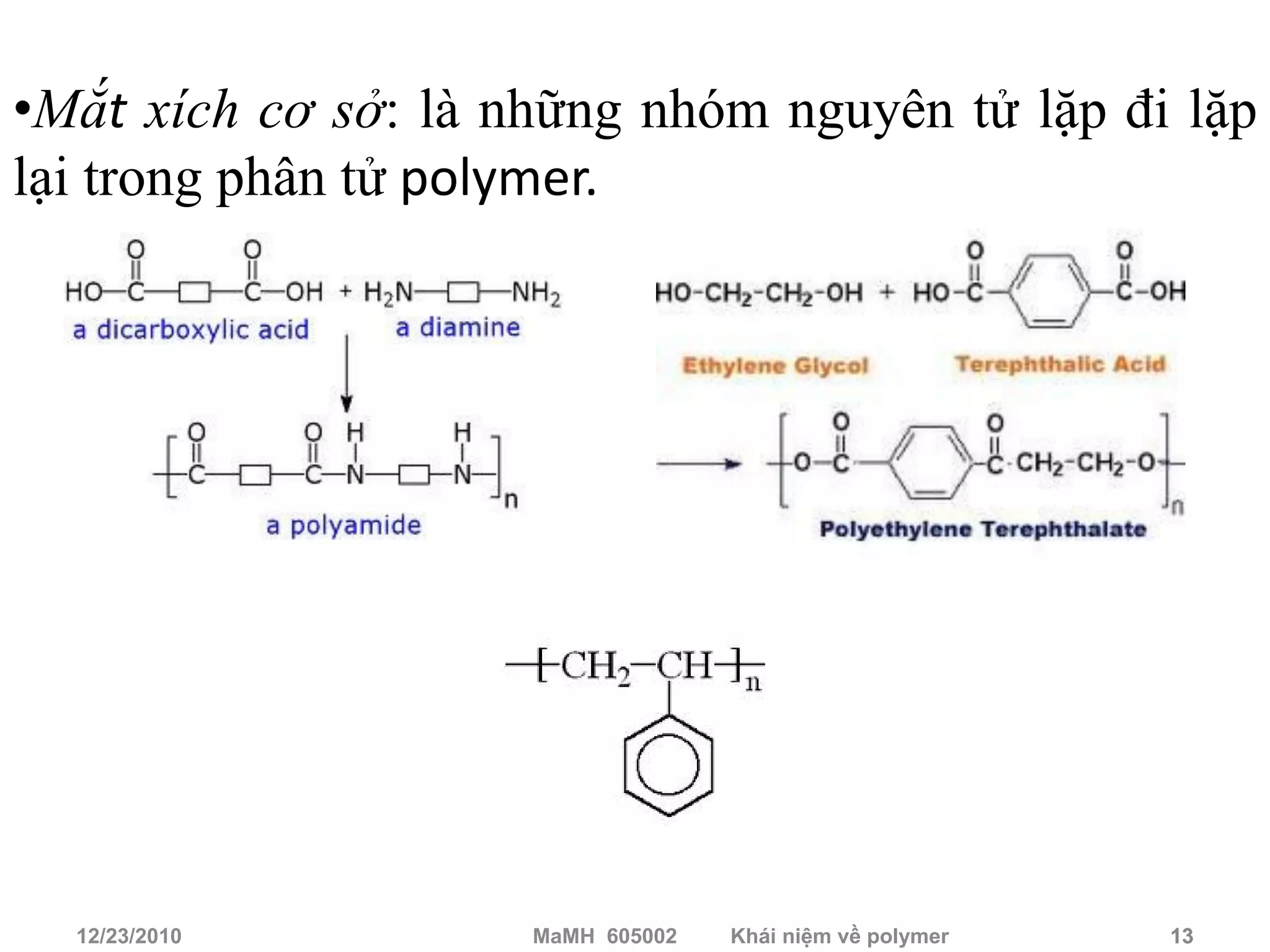 Hóa học hóa lý polymer (ts. nguyễn quang khuyến) chương 1 481724 | PDF