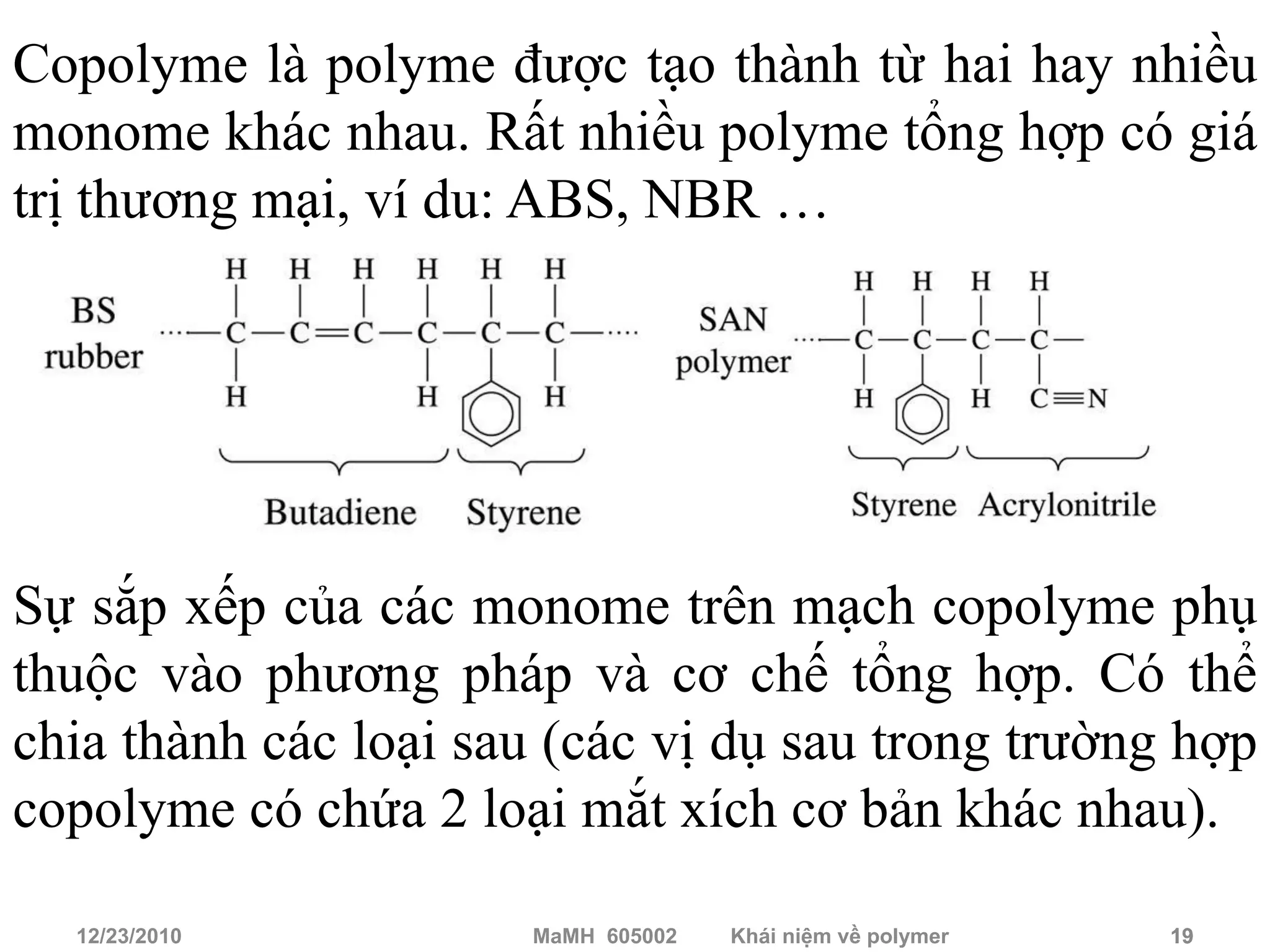 Hóa học hóa lý polymer (ts. nguyễn quang khuyến) chương 1 481724 | PDF
