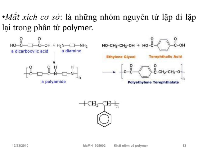 Hóa học hóa lý polymer (ts. nguyễn quang khuyến) chương 1 481724 | PDF