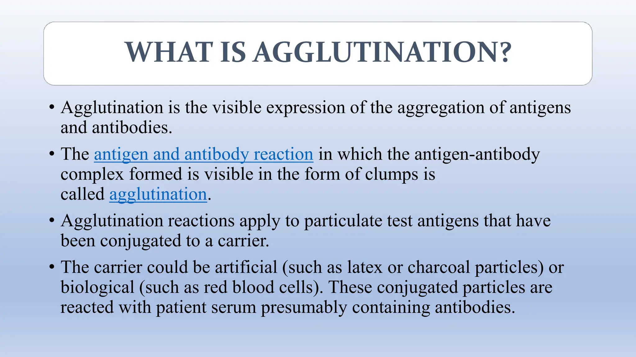 HA&HI is the agglutination reaction in immunology | PPTX