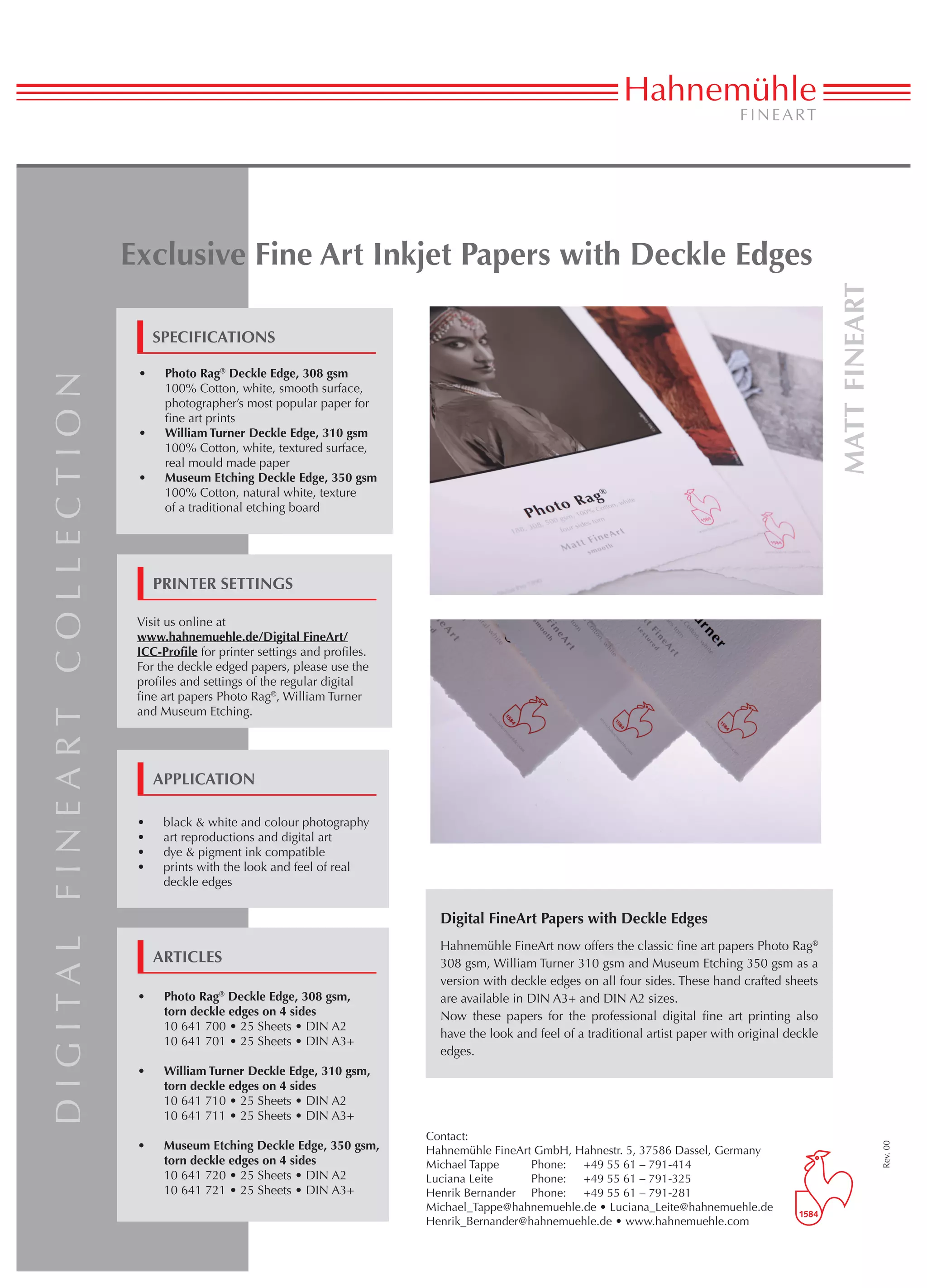 ENG: Hahnemühle Digital FineArt Paper with hand crafted deckle edges | PDF