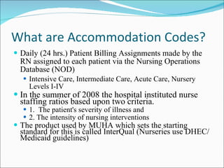 Accomodation Codes | PPT