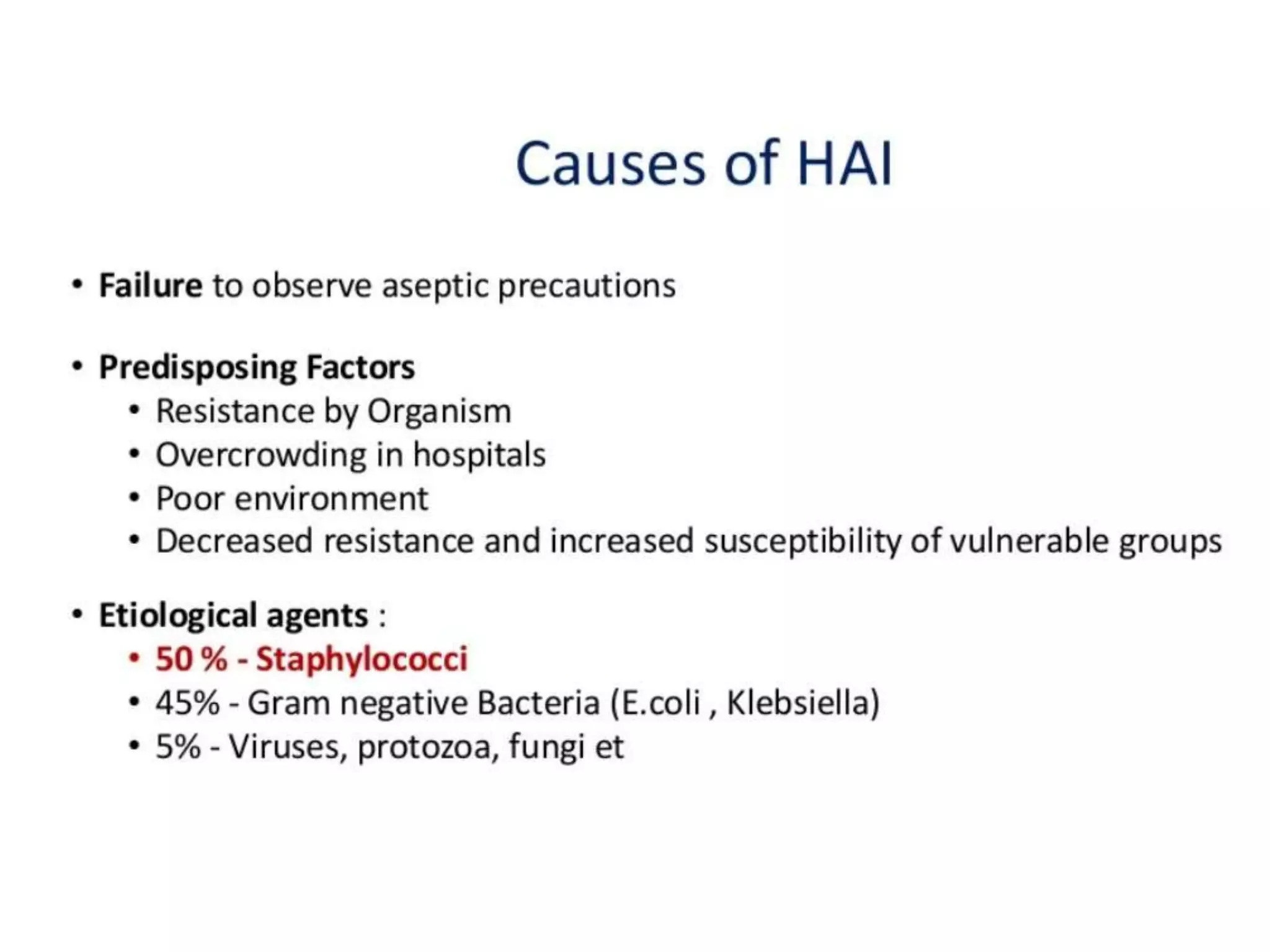 Hospital Acquired Infection (HAI) | PPTX