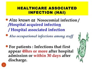 HEALTH CARE ASSOCIATED INFECTION | PPT