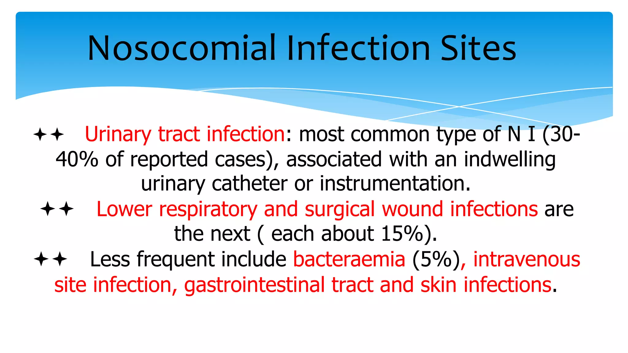 Hospital Aquired Infections and infection control in a healthcare setup ...
