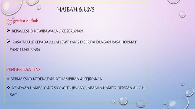 Haibah & Uns | PPT