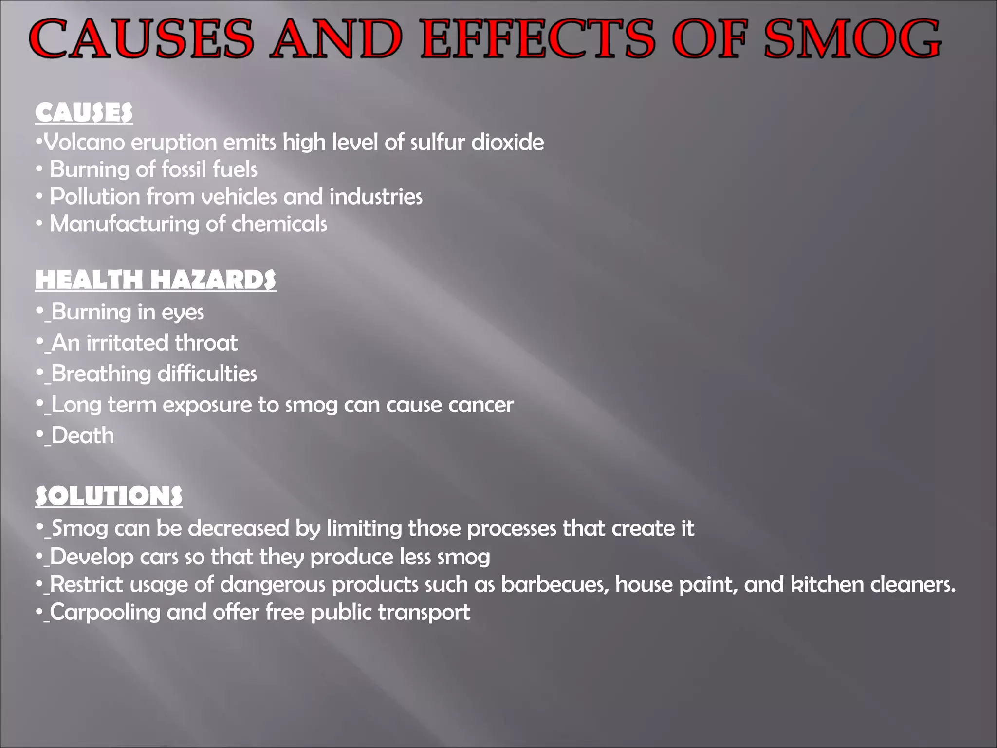 Smog | PPT